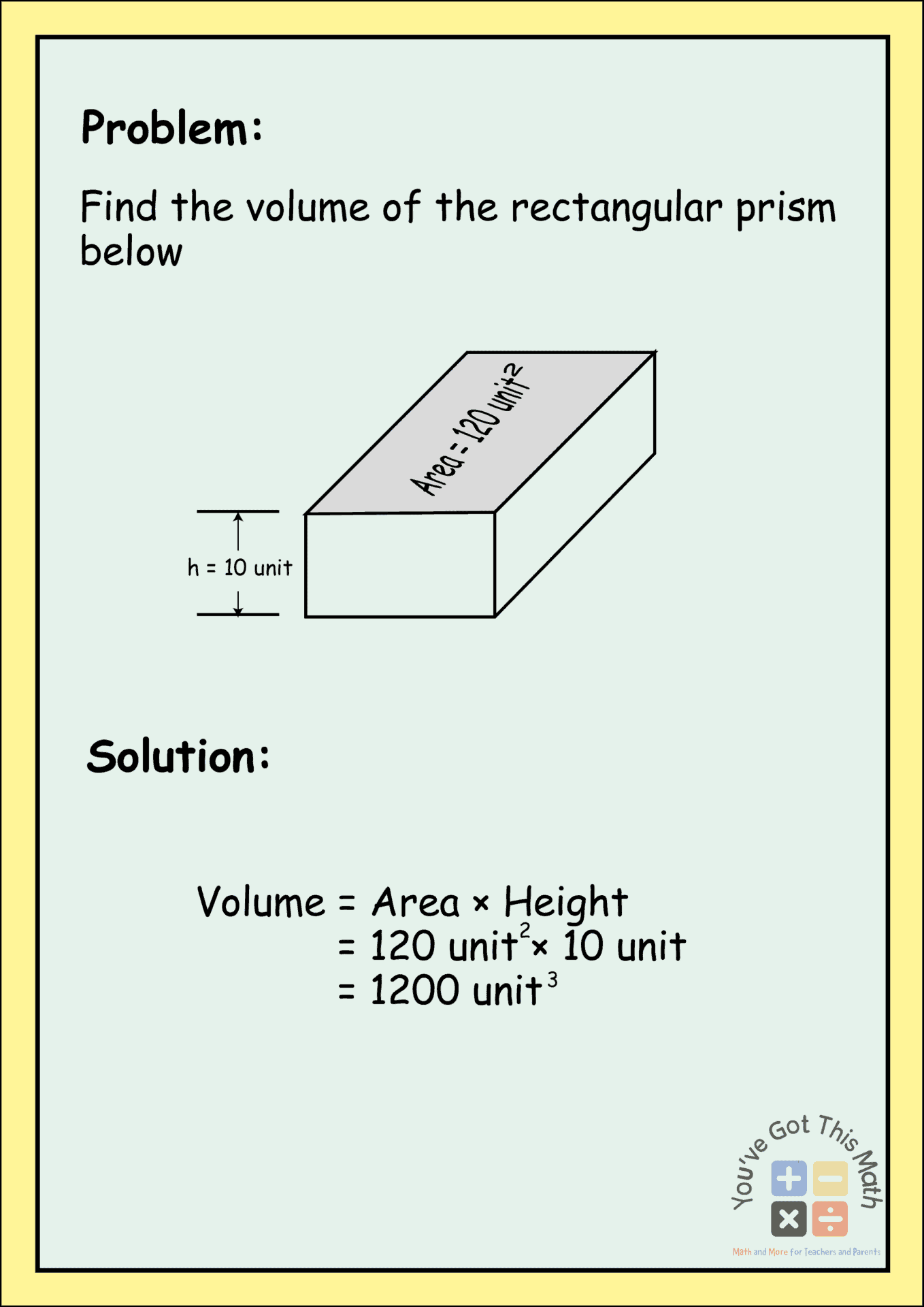 10+ Free Volume of a Rectangular Prism Worksheet | Grade 4