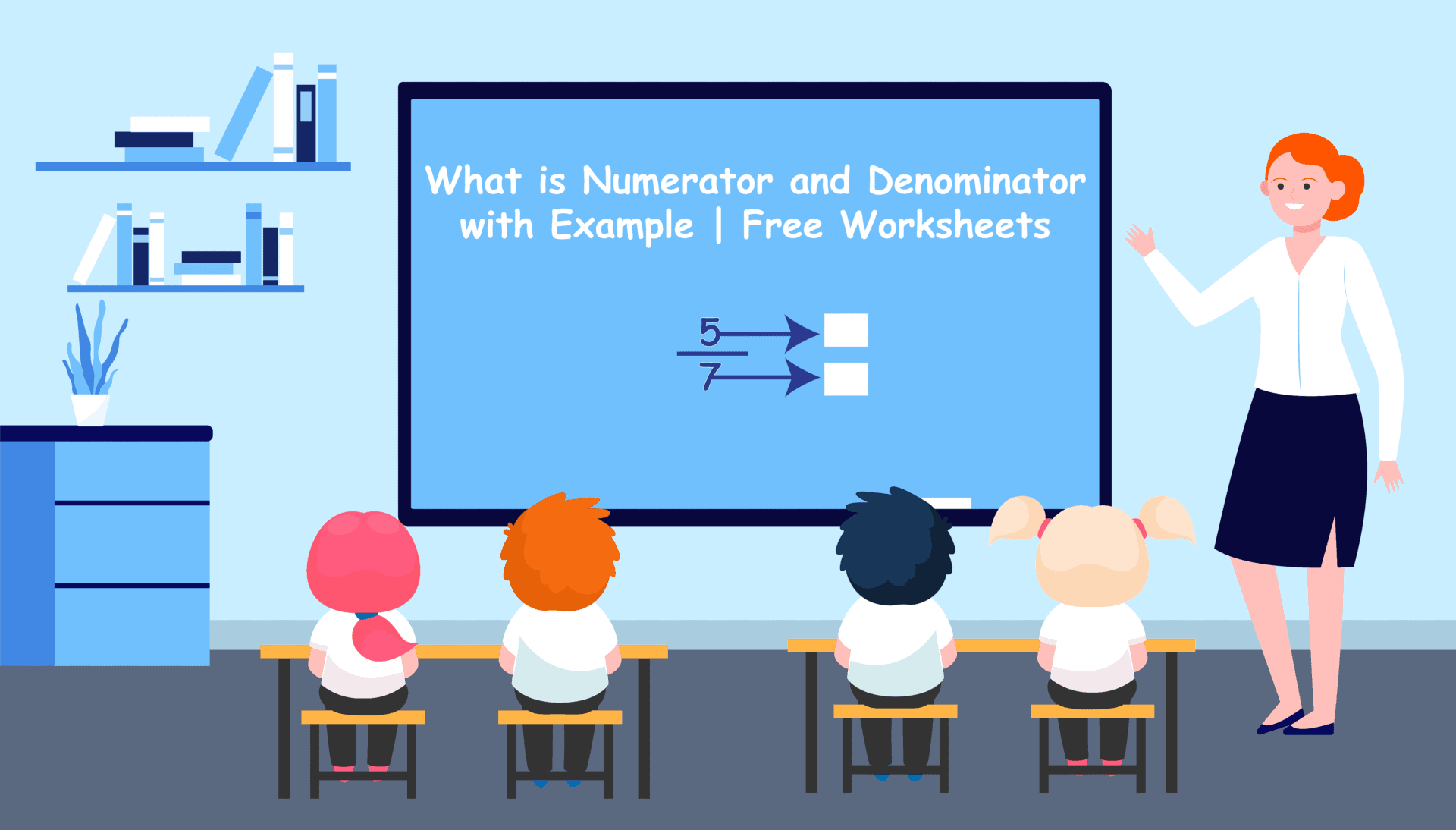 What is Numerator and Denominator with Example | Free Worksheets
