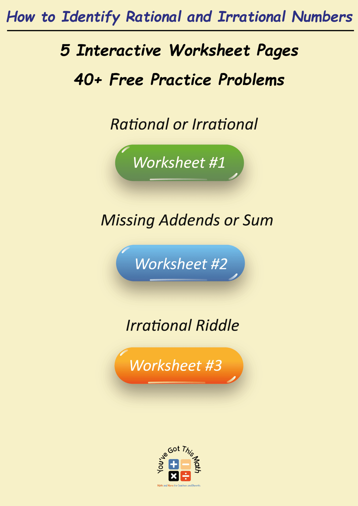 How To Identify Rational And Irrational Numbers Free Worksheets How To Identify Rational And Irrational Numbers Free Worksheets
