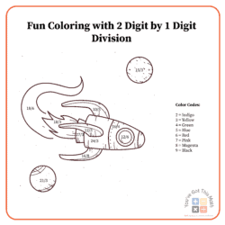 5 Free Division Coloring Worksheets | Fun Activities