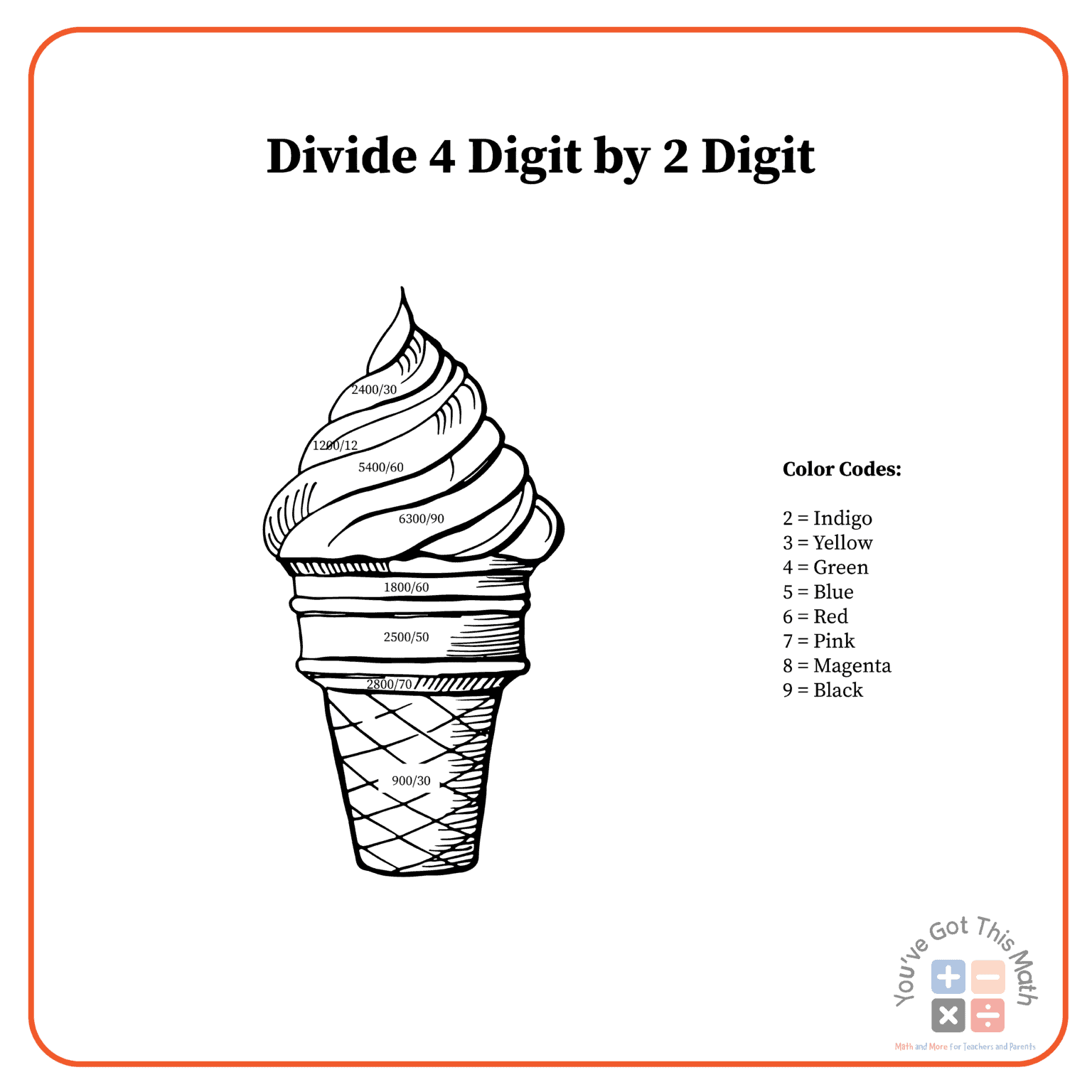 5 Free Division Coloring Worksheets | Fun Activities