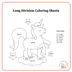 5 Free Division Coloring Worksheets | Fun Activities