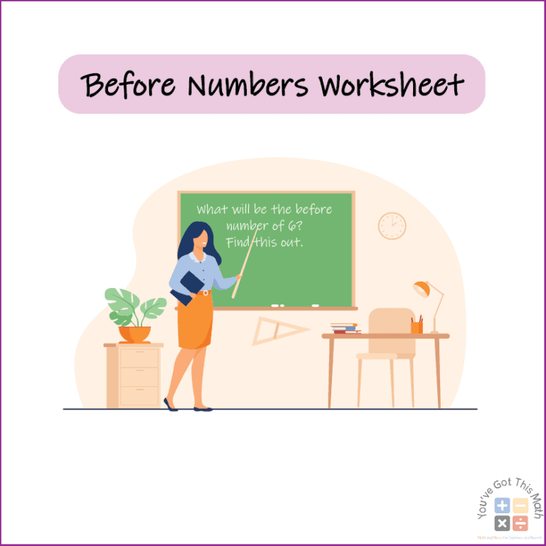 7 Free Before Numbers Worksheet | Fun Activities