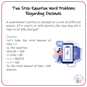 8 Free Two Step Equations Word Problems Worksheets