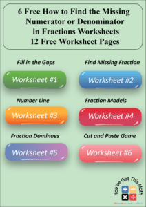 How to Find the Missing Numerator or Denominator in Fractions | Free ...