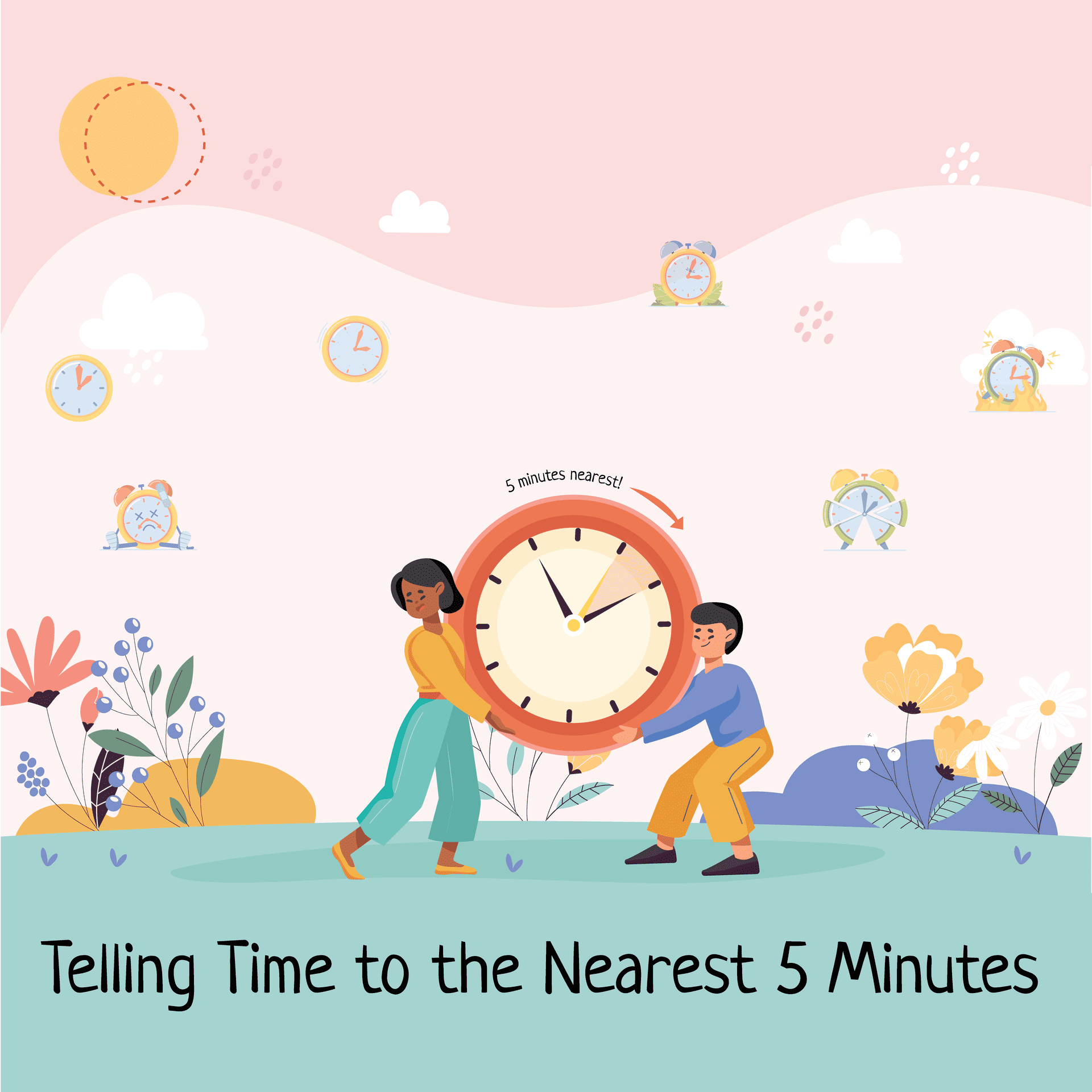 9 Free Telling Time To The Nearest 5 Minutes Worksheets 9 Free Telling Time To The Nearest 5 Minutes Worksheets