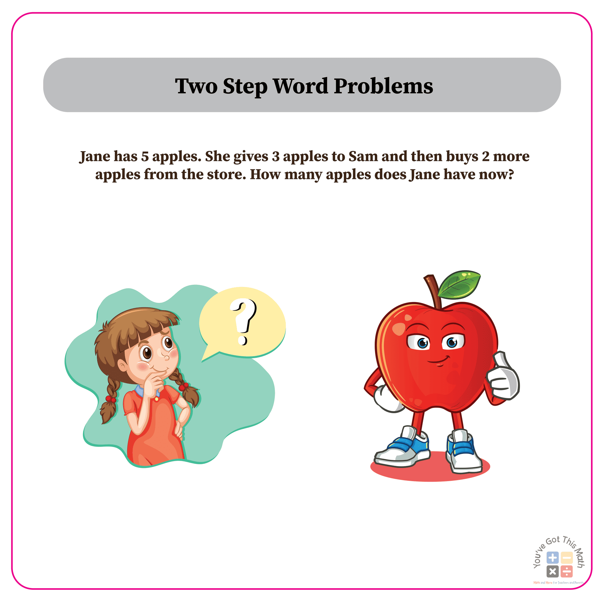 150 Two Step Word Problems 2nd Grade Free Printable