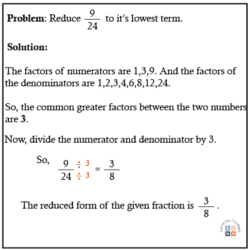 Reducing Fractions to Lowest Terms Worksheets | 10 Free Pages