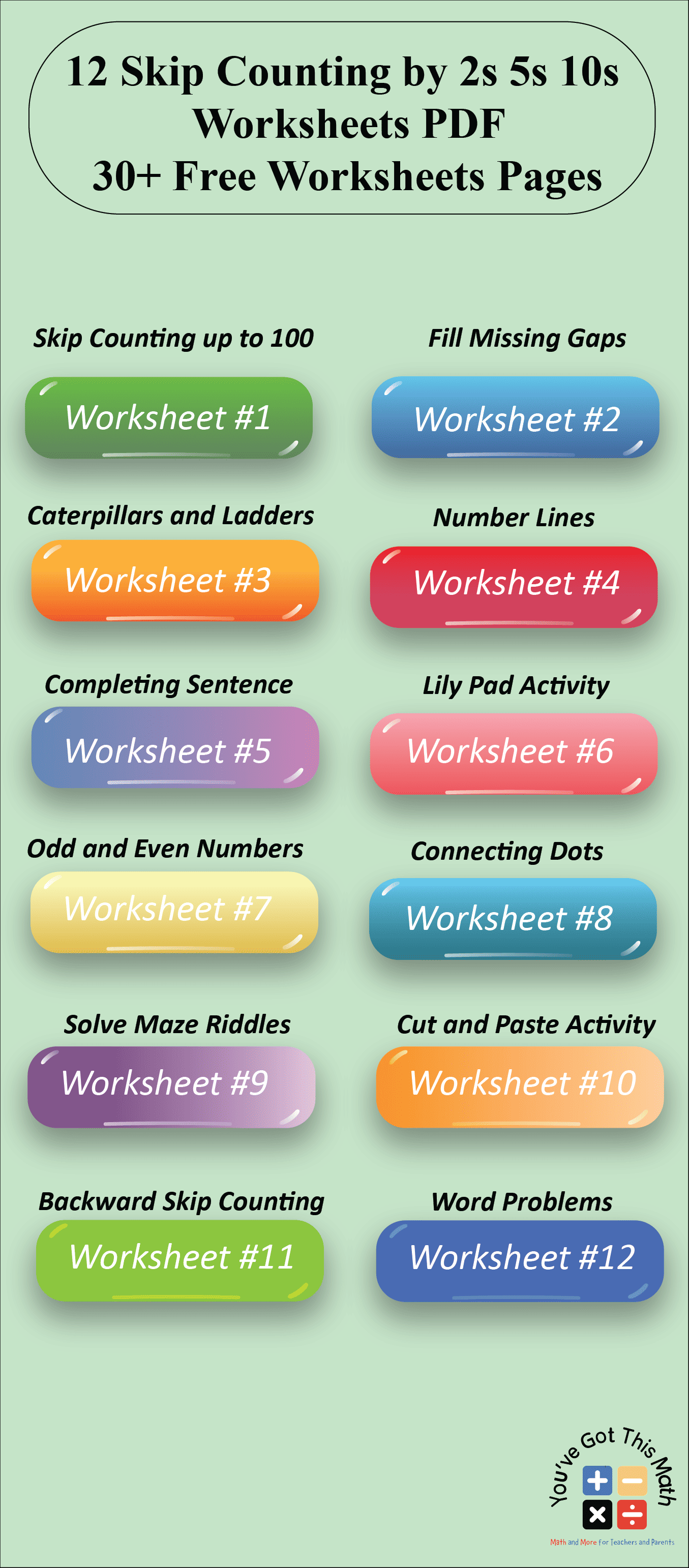 12 Free Skip Counting By 2s 5s 10s Worksheets PDF 12 Free Skip Counting By 2s 5s 10s Worksheets PDF