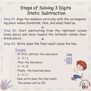 6 Fun Static Subtraction Worksheets | Free Printable