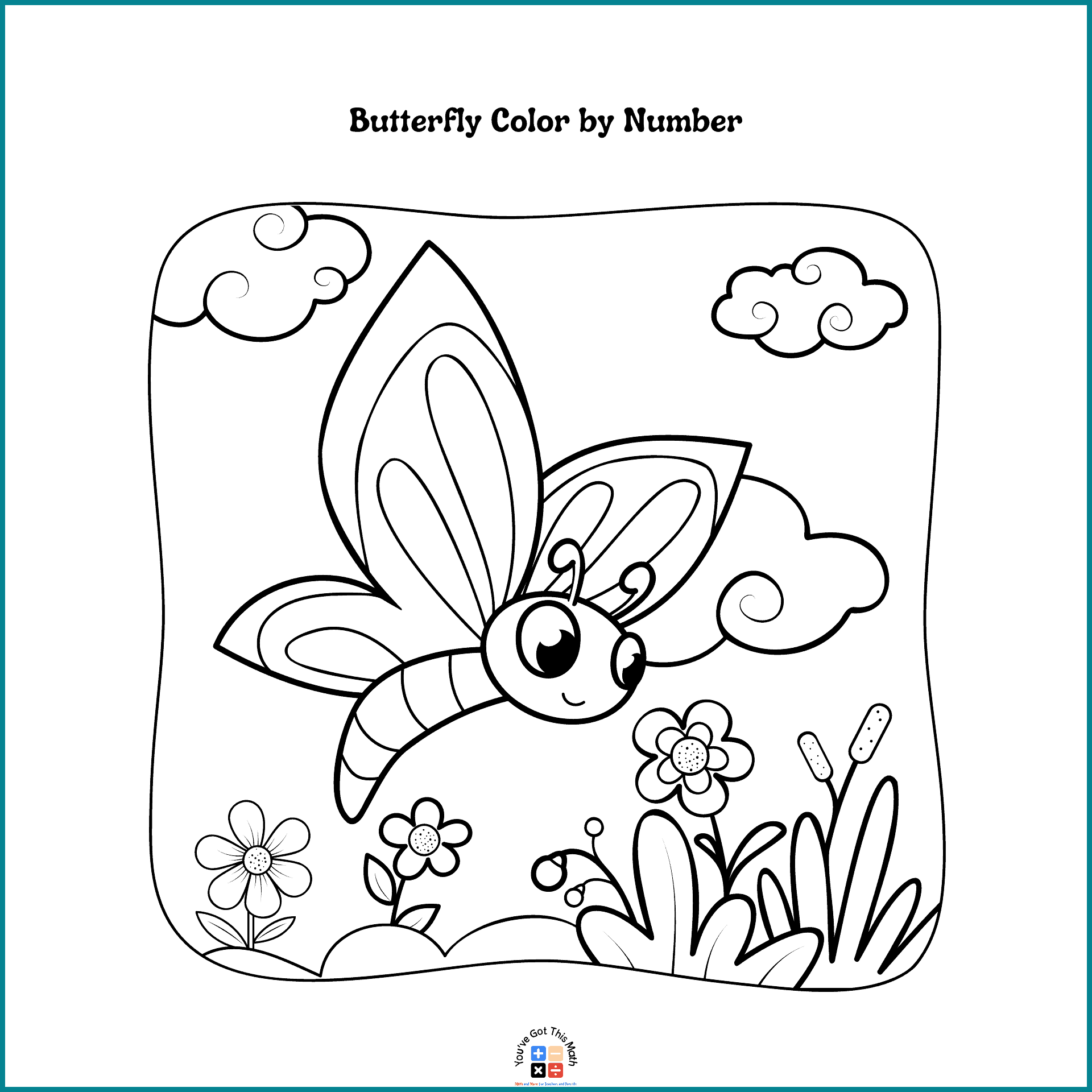 Butterfly Coloring Pages Addition