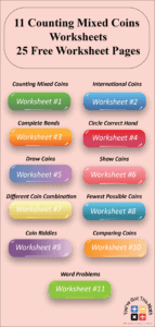 11 Free Counting Mixed Coins Worksheets | Fun Activities