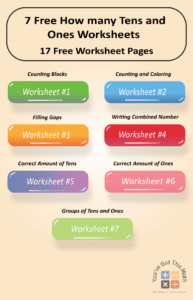 7 Free How Many Tens and Ones Worksheets