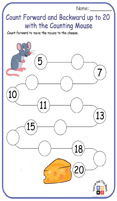 10+ Free Counting Forward and Backward Worksheets