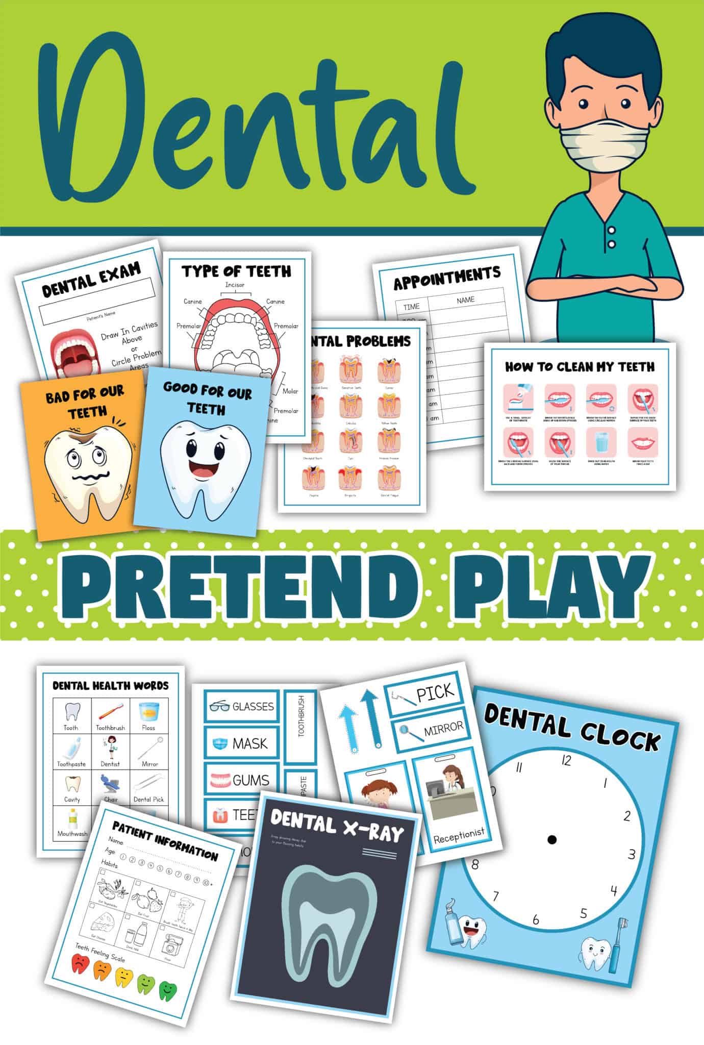 Teacher Pretend Play Activities | Free Printable