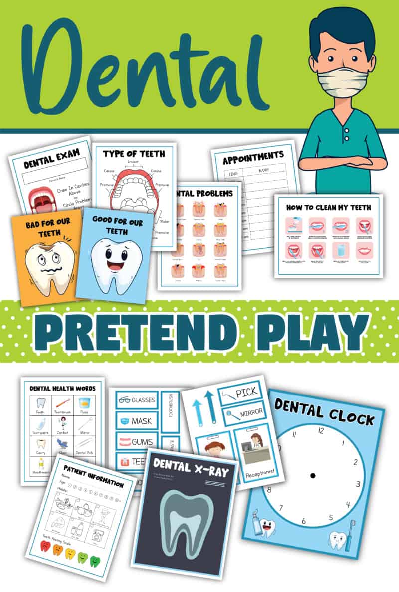 Dentist Pretend Play Activities | Free Printable