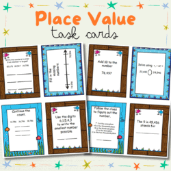 Place Value Task Cards | Free Printable