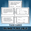 Decimal Place Value Task Cards Activities | Free Printable